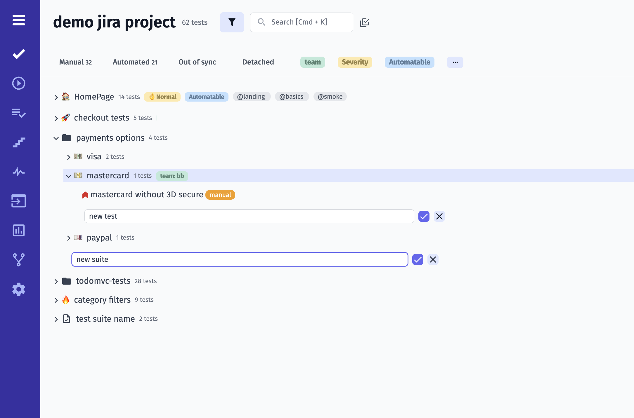 Release. Inline Tests creation and Other Improvements